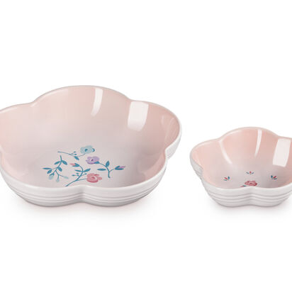 Buy Flower Dishes Petite Fleur Decal Shell Pink 20cm for MYR 430.00 ...